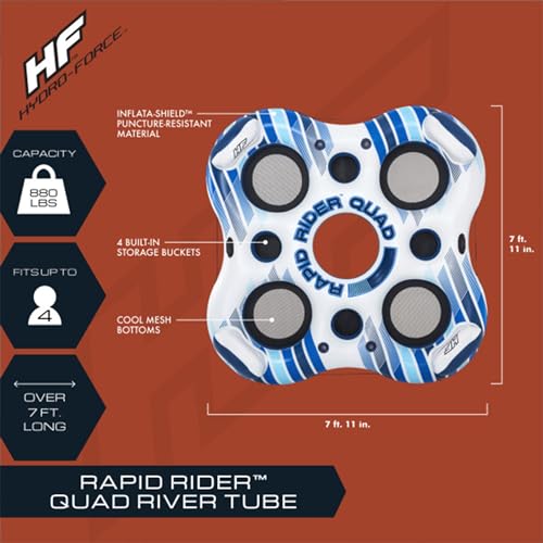 Rapid 4 Person River Tube, Multicolor – Wakeupsports.com